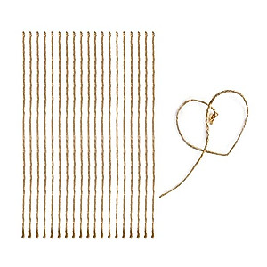 SunGrow Self-Dissolving Driftwood Strings, 20” Long Rope, Tie Java Fern, Moss, Anubias Plants, Blends with Cholla, Driftwood, 20-pcs