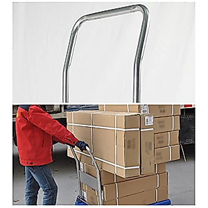 Generic Hand Trucks Plastic Platform Cart Lightweight and Foldable Hand Truck with 4 Wheels 360 Degree Pull and Push for Luggage Home Daily Transport Push Cart (Size : 91 * 60-660lb)