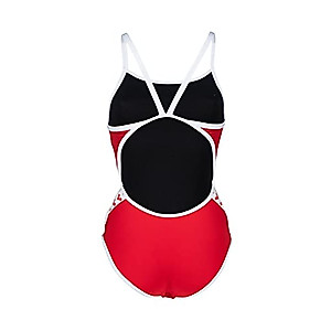 Arena Women's Standard Icons Super Fly Back Solid, Red-White, 38