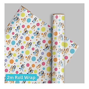 Danilo Promotions LTD Bluey Wrapping Paper 2M Roll Wrap - Bluey Gift Wrap