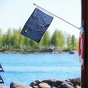 AZCOVER Alaska Flag - 12x18 Inch, Embroidered Stars, Outdoor with 2 Brass Grommets