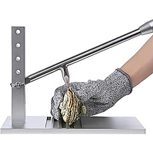ROPTO Oyster Clam Opener Machine Tool Oyster Shucker Tool Set - Oyster Shucking Knife Board Seafood Opener Tool Set