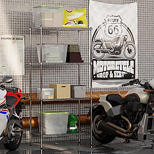 Regal Altair 18" Deep x 36" Wide x 74" High 4 Tier Chrome Wire Shelving Kit | NSF Commercial Storage Rack Unit