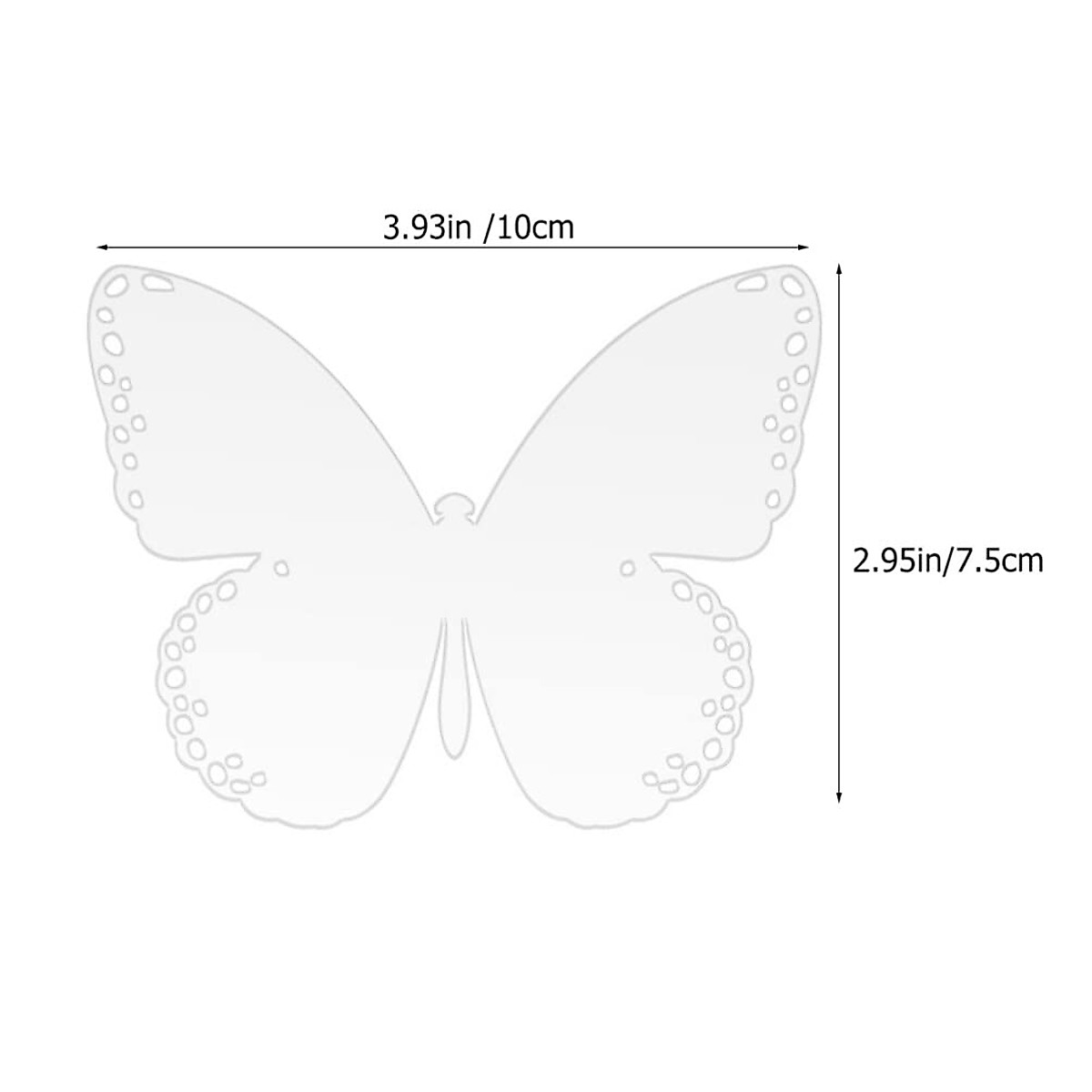 NUOBESTY Blank Table Signs 10 Sets Butterfly Table Placement Wedding Party Decorations Wedding Decorations Butterfly Table Sign Acrylic Table Sign Dining Room Table Decor Blank Flag Desk