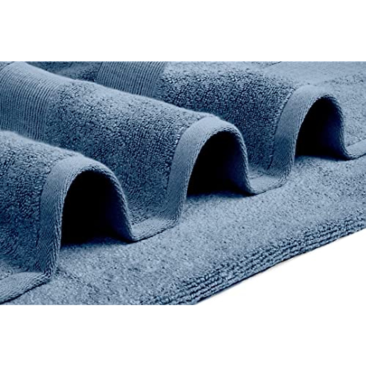 White Classic Resort Collection Soft Bath Sheet Towels | 35x70 Oversize Large Luxury Hotel Plush & Absorbent Cotton Bath Sheet [2 Pack, Blue]