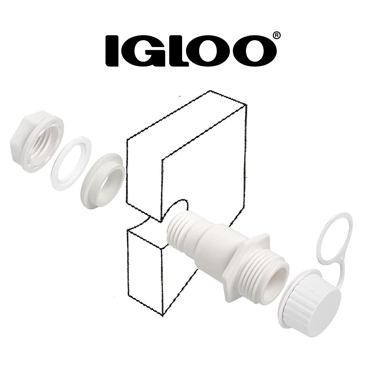 Igloo Replacement Threaded Drain Plug (2-Pack)