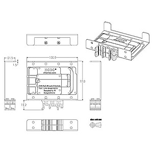 DIN Rail Mount Bracket for Raspberry Pi A+ B+ 2B 3B 3B+ 4B Zero Arduino Uno Mega Mkr BeagleBone