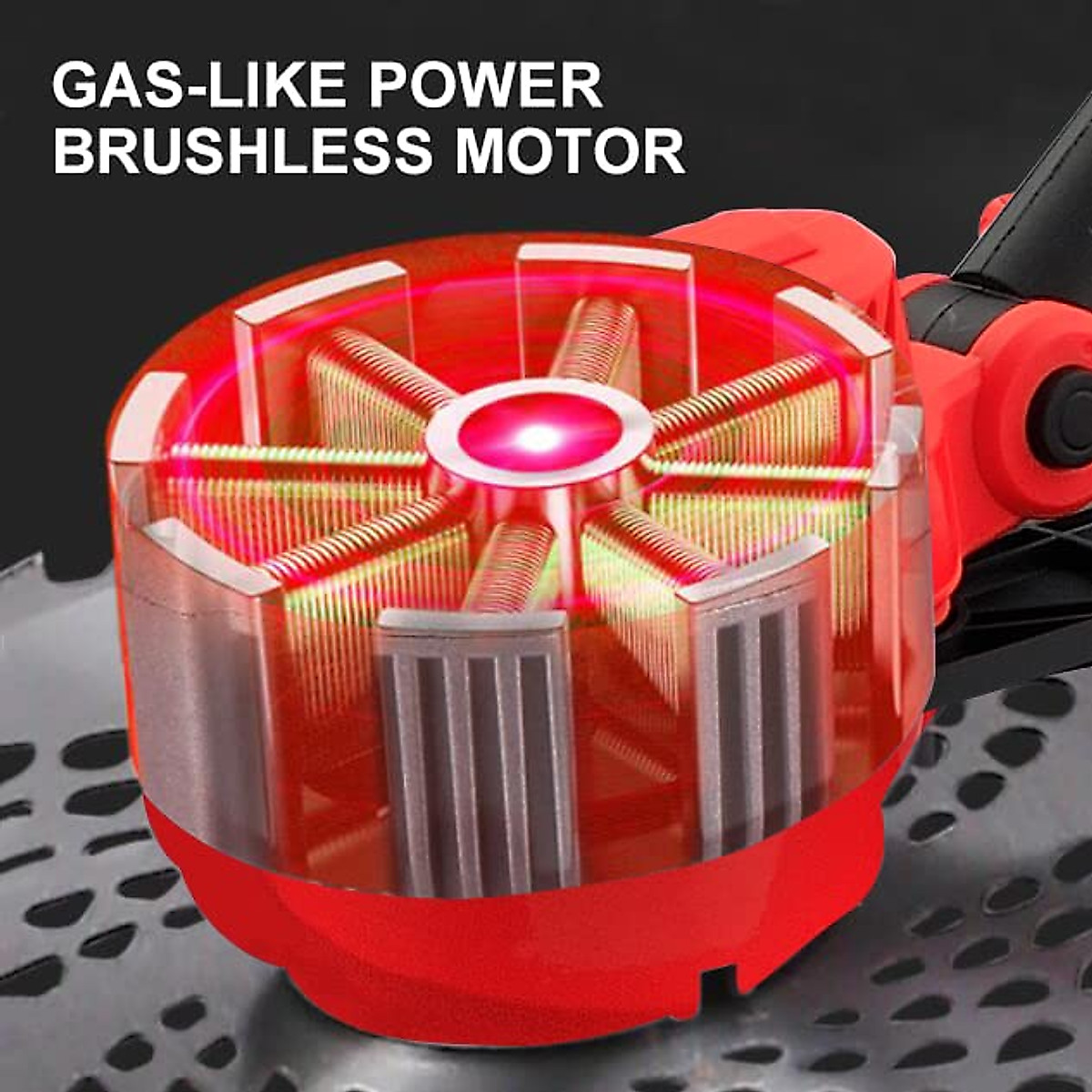 Brushless Weed Wacker, 21V String Trimmer Electric Weed Eater Brush Cutter, 3-in-1 Lightweight Cordless Grass Trimmer Edger Lawn Tool for Yard Trimming and Edging with 6.0Ah Battery Powered