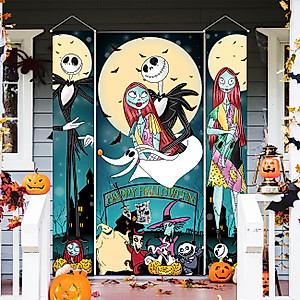 3pcs Party Decorations Door Banner Porch Sign for Christmas Photo Hanging Backdrop Outdoor Xmas Poster Sign Hanging Banner for Wall Home Indoor Outdoor Party Decor