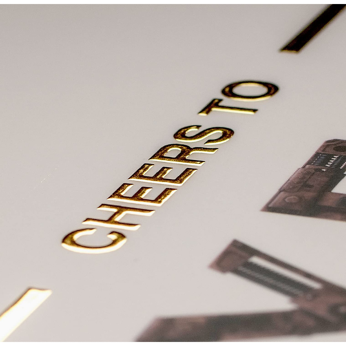 4LittleHeroes 50th Birthday Guest Book Alternative – Premium Card Board Laminated Anniversary Decoration with 3D Gold Foil – Design and Made in Europe 11x17 Inch Cheers to 50 Years [Unframed]