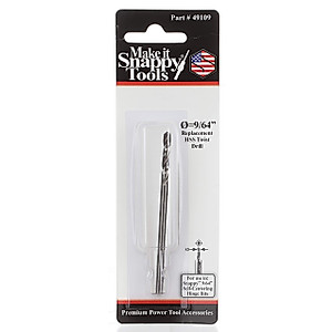 Make it Snappy Tools Replacement HSS Drill for 9/64 Inch Self-Centering Hinge Bit #49109