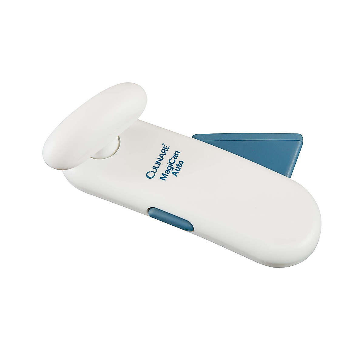 Culinare C10011 MagiCan Auto 2 Can Opener - Manual opener with a patented cutting system and a strong clamp mechanism for single-hand use, in white, 20 x 5 x 15 cm