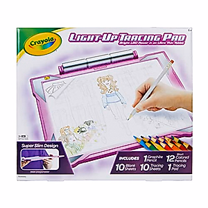 Crayola Light Up Tracing Pad Pink, Gifts & Toys for Girls and Boys, Age 6, 7, 8, 9 [Amazon Exclusive]
