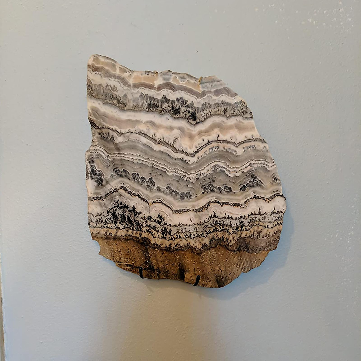 2 Pack Adjustable Plate Hangers,Wall Mount Plate Display Stands Holders, Black Metal Display Rack for Bowls, Platters, Decorative Plates, and Artwork - Hardware Included - No Plates