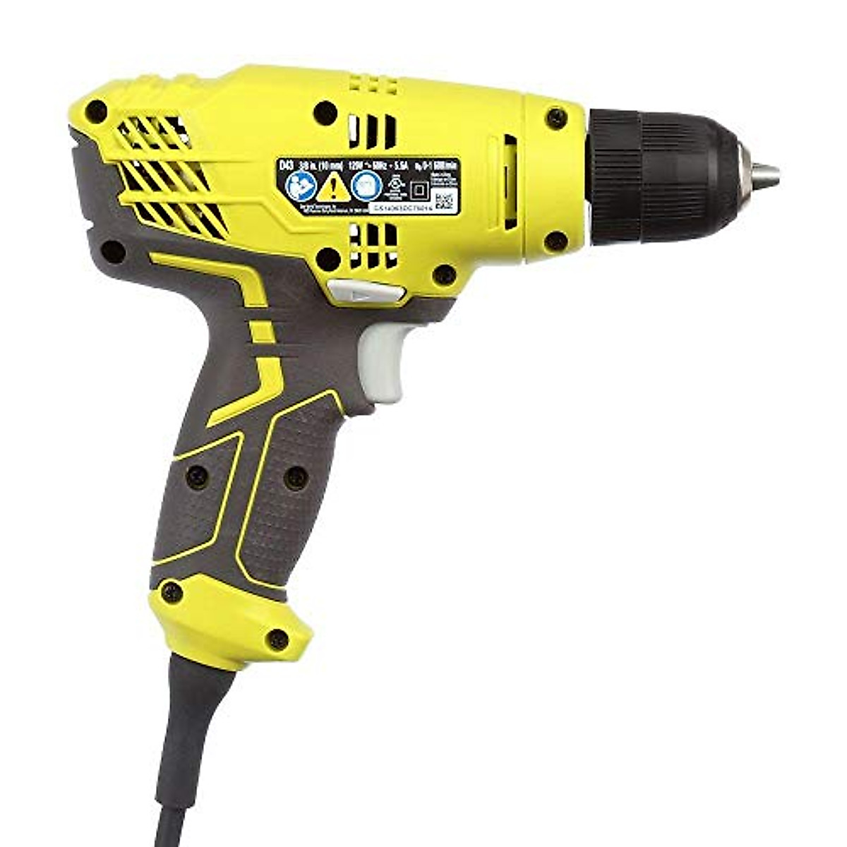 Ryobi ZRD43K 5.5-Amp 3/8 in. Variable Speed Drill (Renewed)