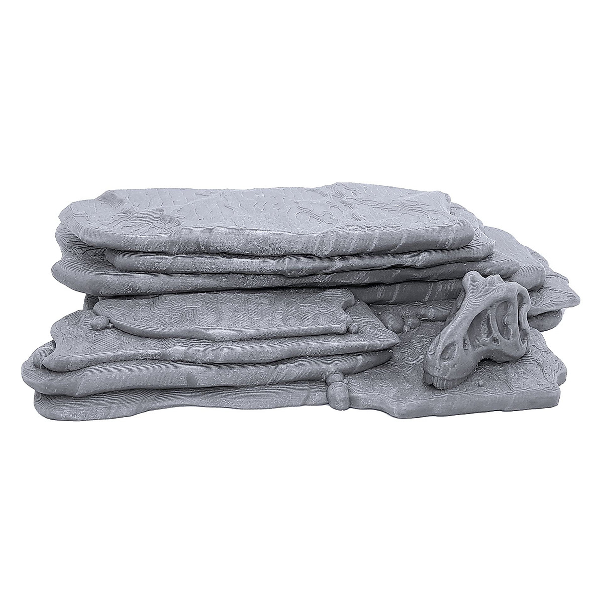 EnderToys Prehistoric Stone Slabs, 3D Printed Tabletop RPG Scenery and Wargame Terrain for 28mm Miniatures