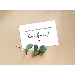 Emily gift Today I Get To Call You My Husband - Husband Vow Card - Husband Wedding Day Card - To My Husband Card