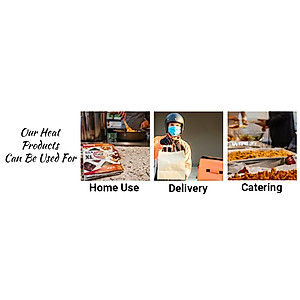 Flameless Food Warming Pads (Pack of 2) - Food Warmers for Parties Buffet Disposable - Party Buffet Servers and Warmers for Half Size Pans - Heating Pads for Chafing Dish- Must-Have Catering Supplies