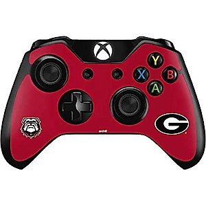 Skinit Decal Gaming Skin Compatible with Xbox One Controller - Officially Licensed College University of Georgia Logo Red Design