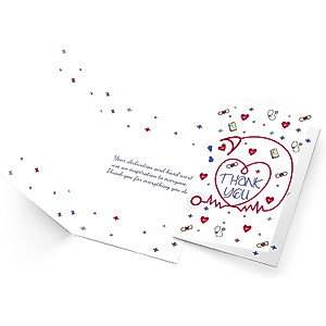 Prime Greetings 6 Pack Thank You Cards For Healthcare, Nurse, Doctor, Made in America, Eco-Friendly, Thick Card Stock with Premium Envelope 5in x 7.75in, Packaged in Protective Mailer