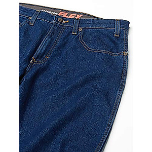 Dickies mens Active Waist 5-pocket Flex Performance Pants Jeans, Rinsed Indigo Blue, 36W x 30L US