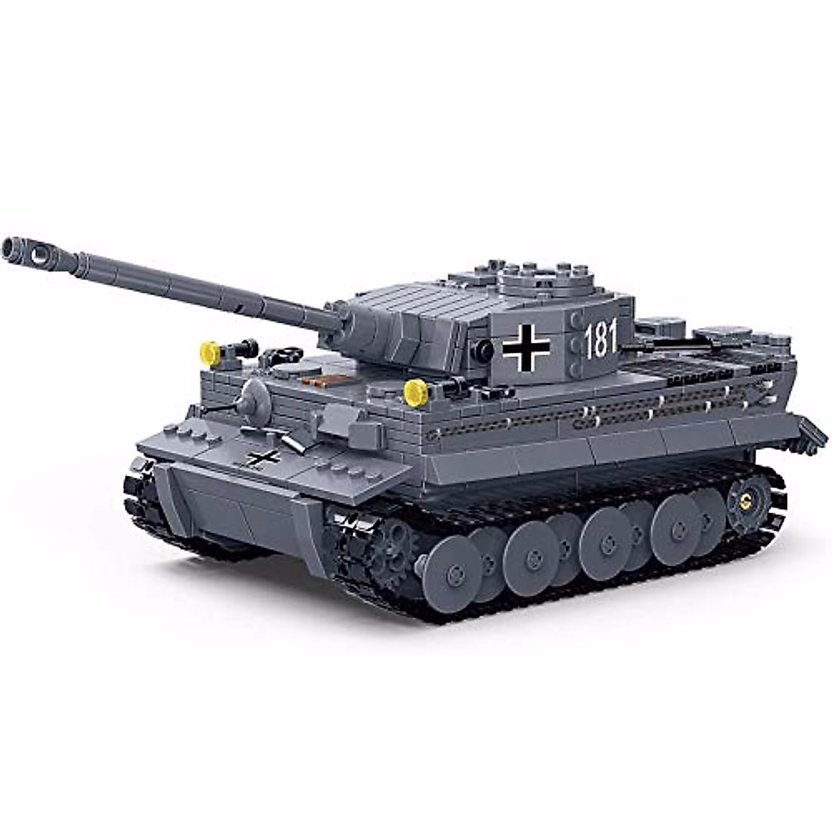 General Jim's Military Brick Building Set - WW2 German Army King Tiger Tank Building Blocks Model Set for Military, World War 2, Military and Brick Building Enthusiasts Including Teens and Adults