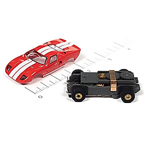 Auto World Thunderjet 1966 Ford GT40 (red) HO Scale Slot Car