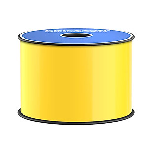 Premium Vinyl Label Tape for DuraLabel, LabelTac, VnM SignMaker, SafetyPro, Viscom and Others, Yellow, 3" x 150'