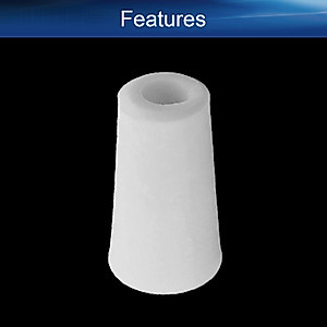 Bettomshin 2Pcs Airlock Stopper 19-27mm/0.75"-1.06" Conical Silicone Stoppers Carboy Suitable for 23mm/0.91" Dia Hole Plugs for Homebrewing Beer Wine Kombucha White
