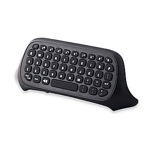 OSTENT 2.4G Wireless Chat Gamepad Keyboard with Headset Audio for Microsoft Xbox One/S/X Controller Color Black