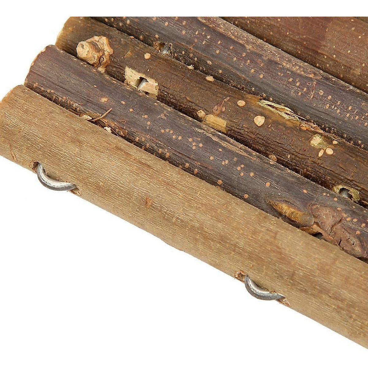 Wooden Ladder Bridge, Hamster Mouse Rat Rodents Toy Natural Hideout Small Animal Chew Toy for Guinea Pig Chinchilla Ferret Reptile (17 * 28cm)