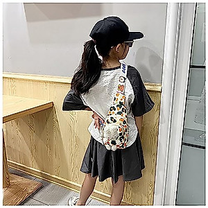 Hiflyer Kids Sling Bag, Kids Backpack Kawaii Bag Kids Travel Bag Chest Bag, Kids Crossbody Bag Mini Backpack for Girls (Green)