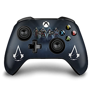 Head Case Designs Officially Licensed Assassin's Creed Group Unity Key Art Vinyl Sticker Gaming Skin Decal Cover Compatible With Xbox One S/X Controller