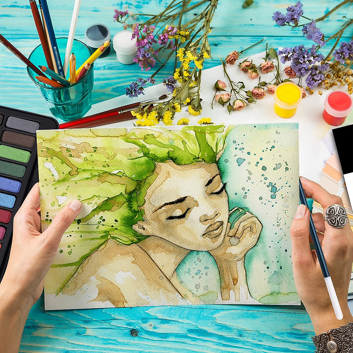 MISULOVE Watercolor Paint Set, 36 Colors in Gift Box with Bonus Watercolor Paper and Brush, Painting Kit for Kids 6-12, Adults, Artists