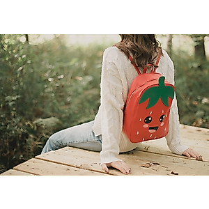 Remember Like Yesterday - Women and Kids Fashion Backpack | Kawaii Backpack Strawberry | Faux Leather