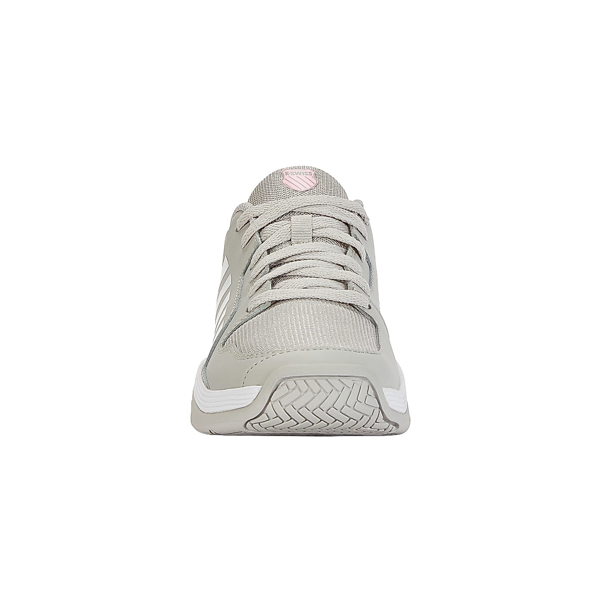 K-Swiss Women's Court Express Pickleball Shoe, Vapor Blue/White/Coral Blush, 8.5 M