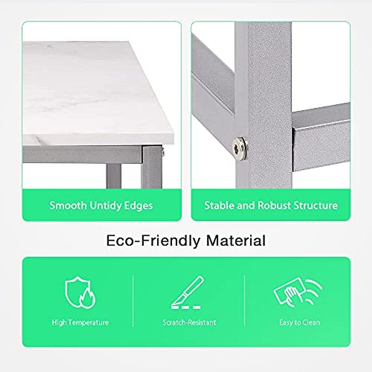 Coral Flower Coffee Table, End Table, Side Table, Bed Table,Modern Elegant Design, for Living Room, Bedroom, White