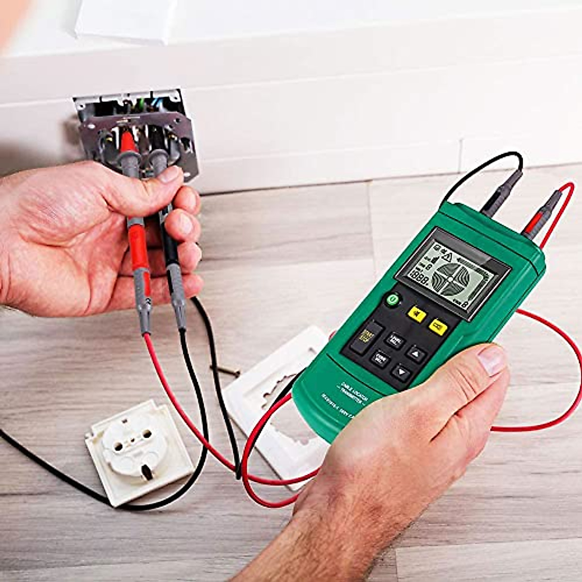 Underground Wire Locator Tracker, Short Circuit Breaker Fault Finder, Telephone Cable Locator, Wall Underground Pipe Wire Detector, Electrical Circuits, Fuses, Switches Tester. 30-400V AC DC