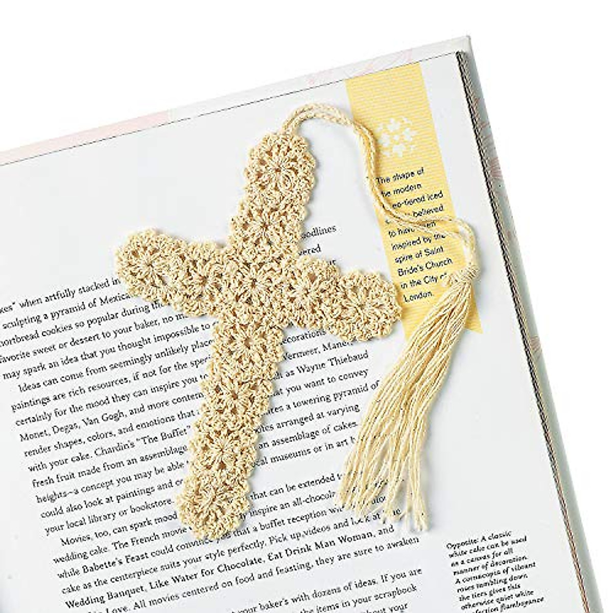 Crocheted Cross Bookmarks (Set of 12) Religious Church Gifts and Bible Study Supplies