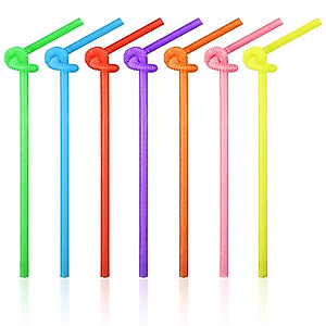 WTSHOP 100 Pack Drink Pouches with 100 Colorful Straws, Juice Pouches Bags with Straws, Smoothie Bags Cold & Hot Drinks Bags