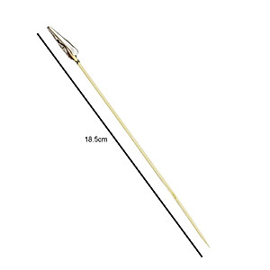 20 Pieces Alligator Clip Stick Metal Painting Alligator Clips Painting Alligator Clip Sticks Model Painting Stick Card Photo Memo Clip Holder Modeling Tools with Bamboo Handle, 7.28 inch