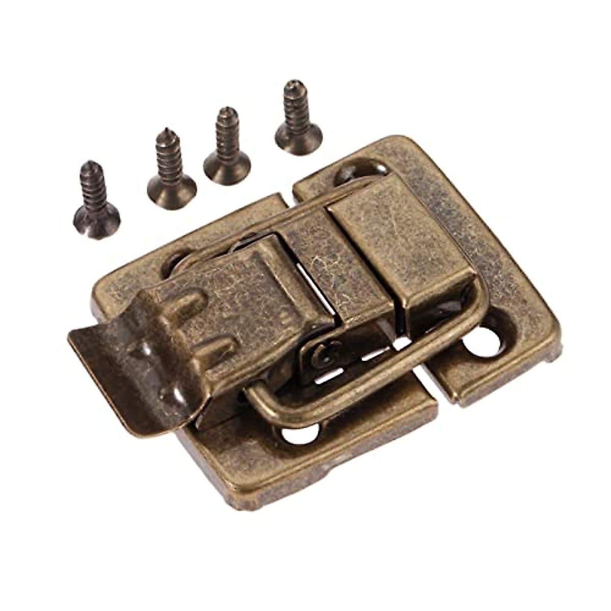 GAFENO Latch Lock Metal Lock Hasp Antique Bronze Latch Clasp Toggle BuckleJewelry Box Case Furniture Hardware Suitcase w/Screws