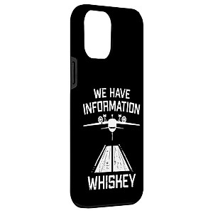 iPhone 15 Pro Max Information Whiskey Funny Aviation Code Humor Pilot ATC Gift Case