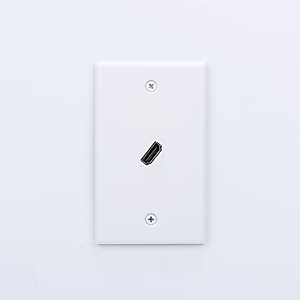 YOEMELY HDMI Keystone 8K, White HDMI Keystone Coupler for HDMI 2.1a Cable Pass Through, including 8K 60Hz or 4K 120Hz resolution and up to 48G bandwidth (6 Pack)