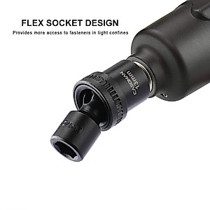 CASOMAN 15 PCS 1/2" Drive Standard Universal Impact Socket Set, 6 Point, Metric,10-24mm