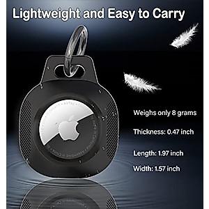 Tieuwant 4-Pack IPX8 Waterproof AirTag Holder Keychain Case