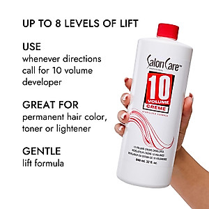 Salon Care 10 Volume Creme Developer 32 Oz