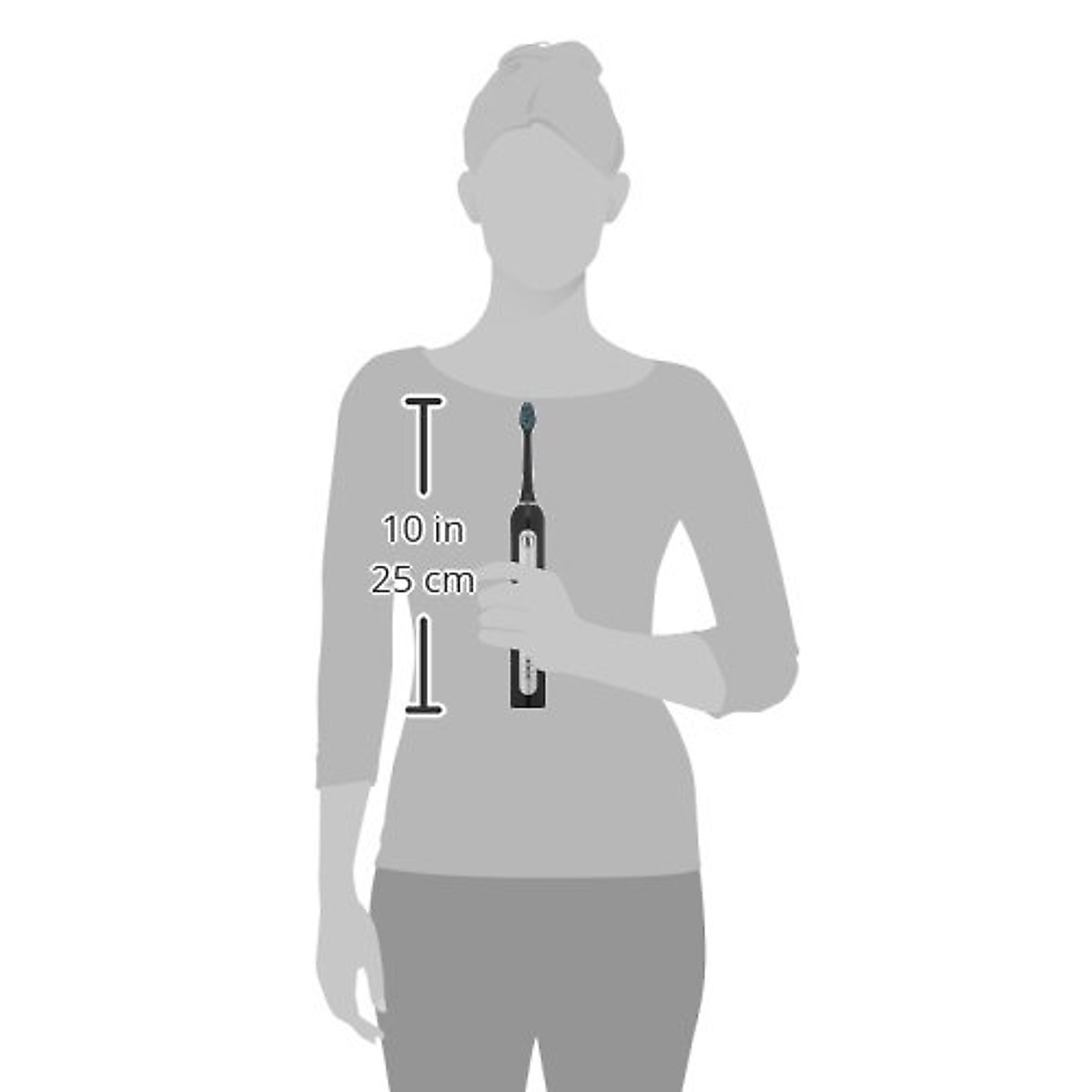 Pyle Health Ultra sonic Wave Rechargeable Electric Toothbrush with 3 brush modes, two minute timer, 2 Oral Brush Heads, Automatic Charging Dock Holder - For Kids, Teens, Adults - PHLTB41BK (Black)