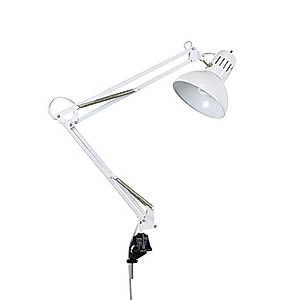 Studio Designs Swing Arm Lamp, 13-watt, White