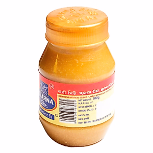 Jharna Pure Ghee 100g (3.6 Ounce) Premium Quality Original Grass-Fed Clarified Butter, Farmed With Organic Cow Milk, Contains No Artificial Color, Natural and Flavorful aromatic delight from the Iconic brand of India